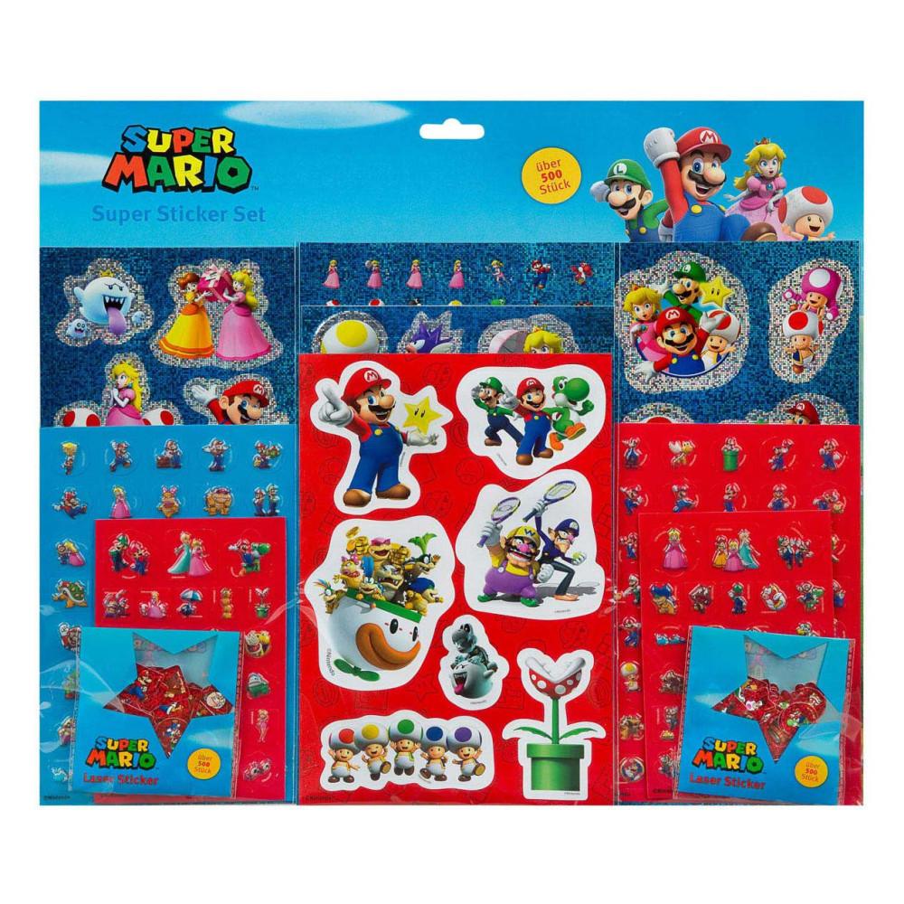 Super Mario Sticker Set 500st. online kopen? - SpeelgoedFamilie.nl